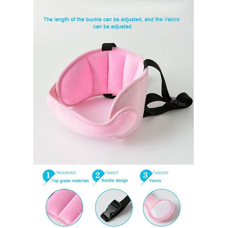 SWEETOP Child Head Support for Car Seats – Safe, Comfortable Head & Neck Pillow Support Solution for Front Facing Car Seats and High Back Boosters – Baby & Kids Travel Accessories