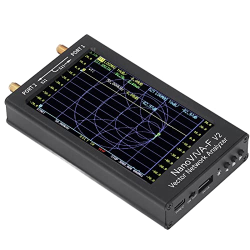 Vector Network Analyzer, 800x480 Resolution HF VHF UHF Antenna Analyzer Full Touch Screen for Short Wave