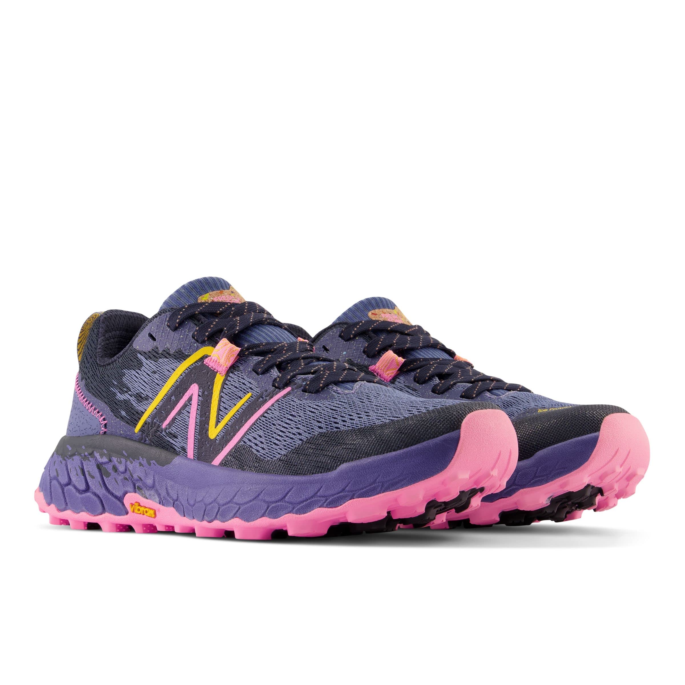 New Balance Women's Fresh Foam X Hierro V7 Trail Running Shoe, Night Sky/Vibrant Pink/Black, 7.5 Wide