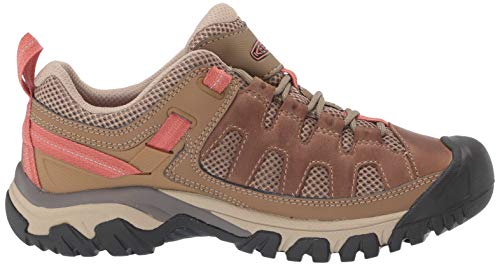 KEEN Women's Targhee Vent Low Height Breathable Hiking Shoes, Sandy/Cornstalk, 5
