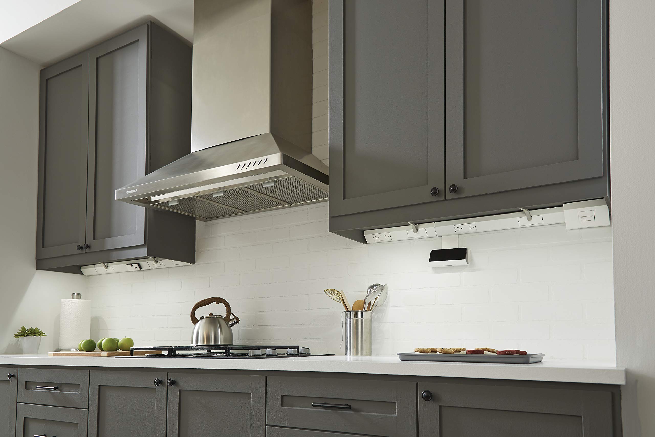 Legrand adorne Under-Cabinet LED Linear Light in Titanium (4 Pack), ALLNLEDTM4