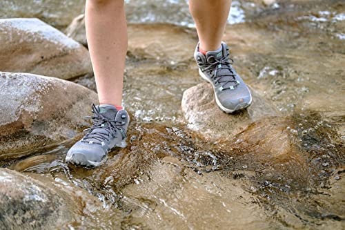 KEEN Women's Terradora 2 Waterproof Mid Height Hiking Boots, Magnet/Ocean Wave, 9 Medium US, 9, 9