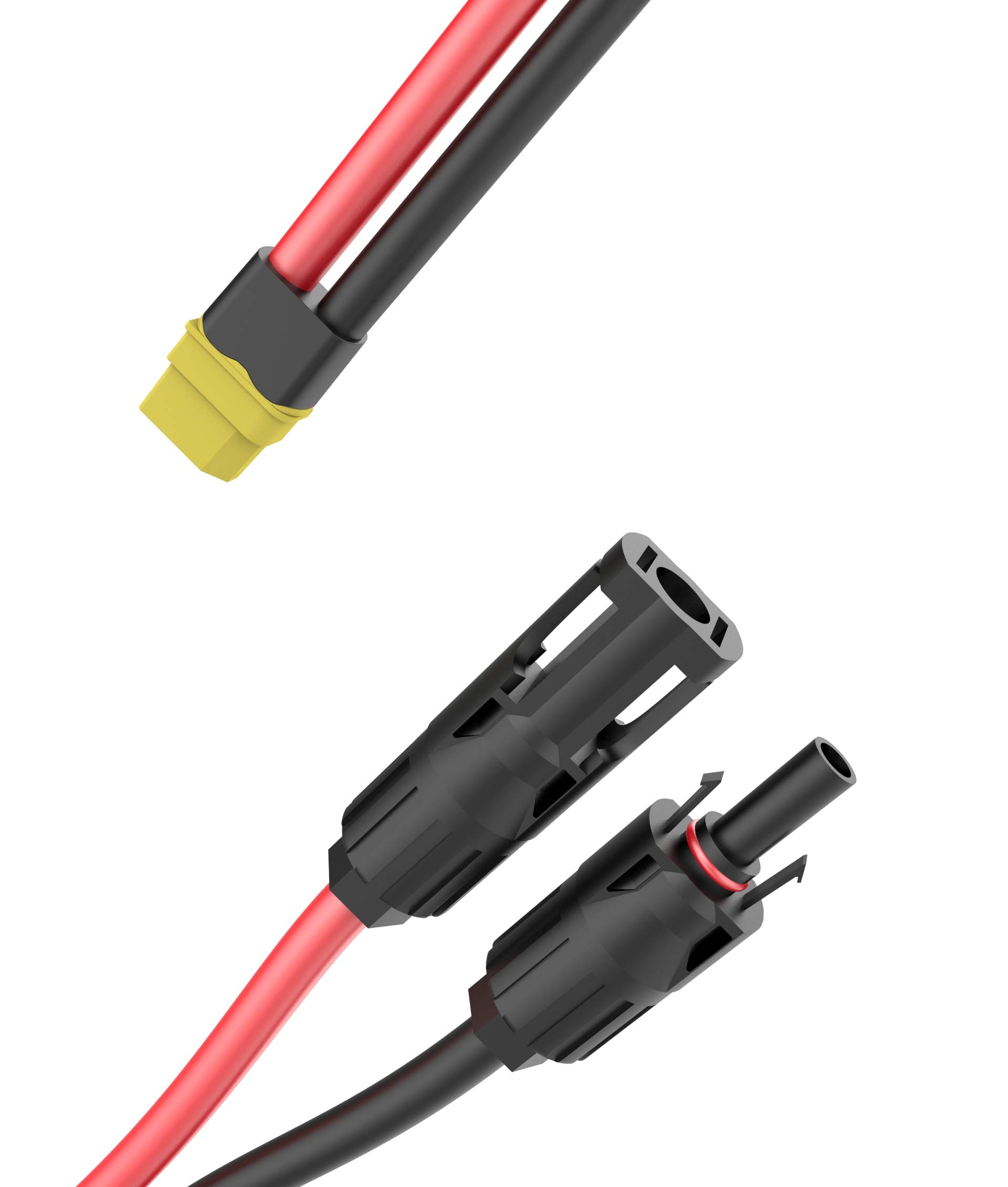 Solar Charge Cable Solar Connector to XT60 Adapter Connector Connect Solar Panel for Portable Power Station Solar Generator for Lipo Battery Pack EFDELTA Portable Power Station River 600 3M/9.84Ft