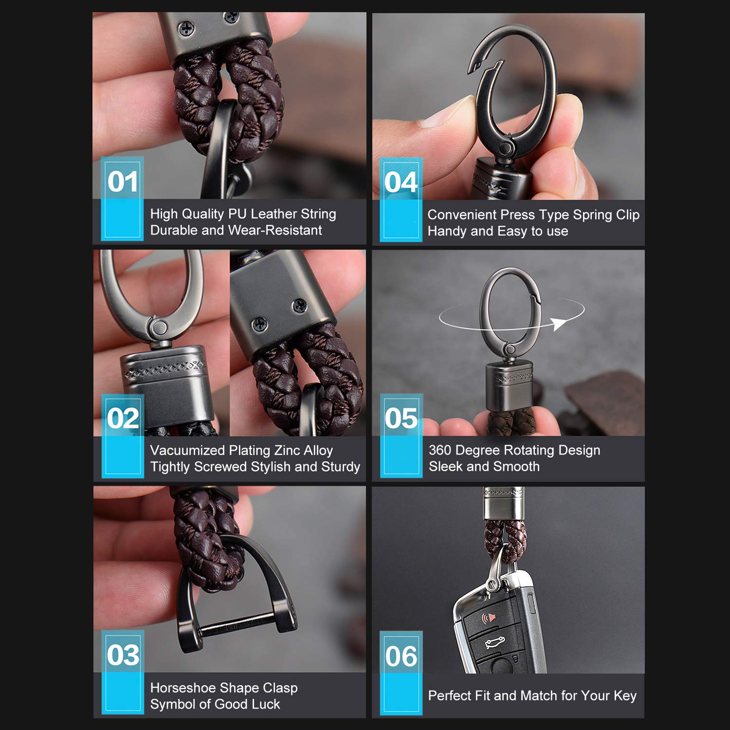 MECHCOS Compatible with 3 Buttons Porsche 911 Cayenne Macan Boxster Cayman Panamera Leather Case Key Fob Cover Keyless Car Remote Holder