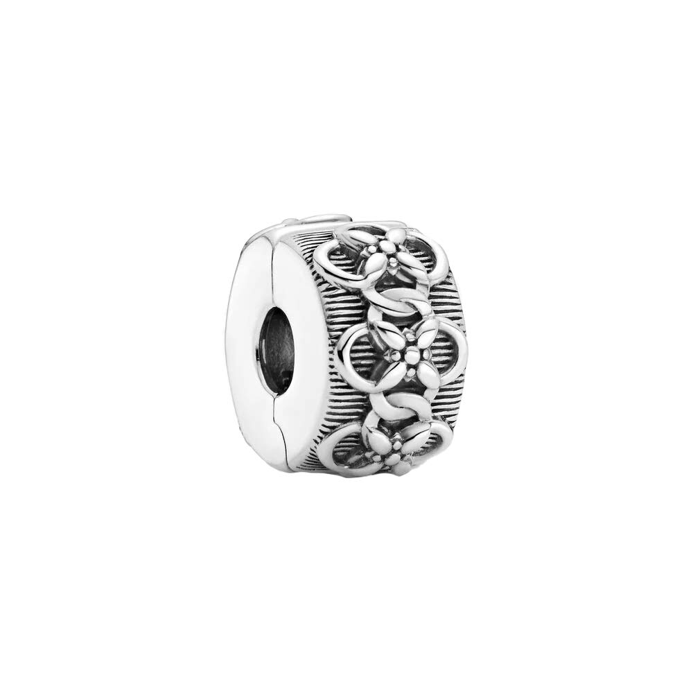PANDORA Flower Pattern Clip Charm