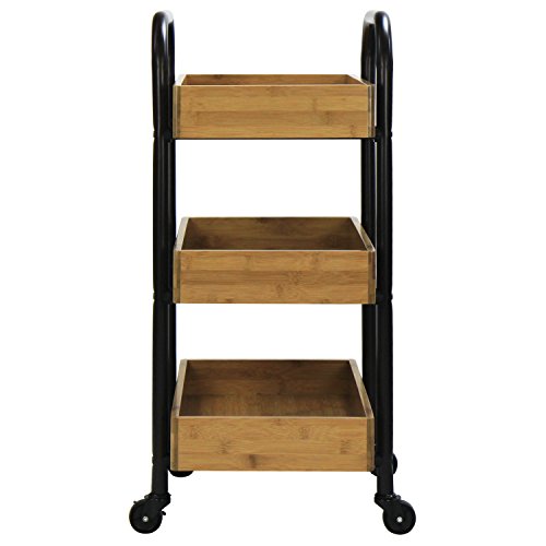 Oceanstar 3SC1675 Portable 3 Removable Trays Storage Cart