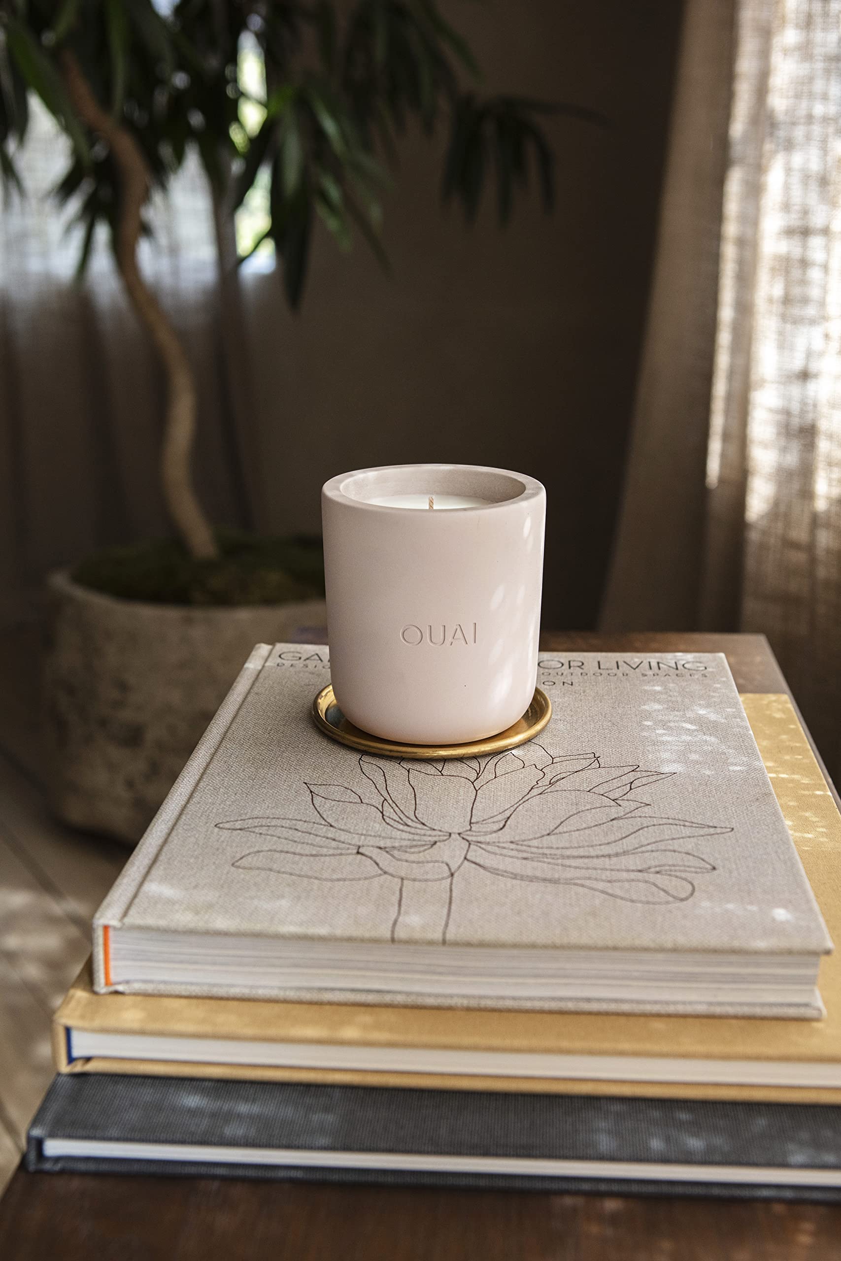 OUAI Melrose Place Candle, Coconut & Soy Based Wax Blend