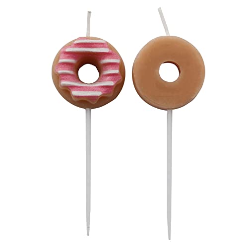 XGNG 2Boxes 10PCS Donut Cake Candles Donut Party Pick Candles