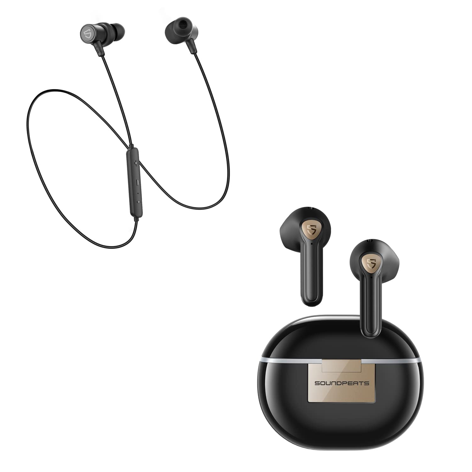 SoundPEATS Q30 HD+ Bluetooth Headphones and Wireless Earbuds Air3 Deluxe HS with Hi-Res Audio Certification and LDAC Codec