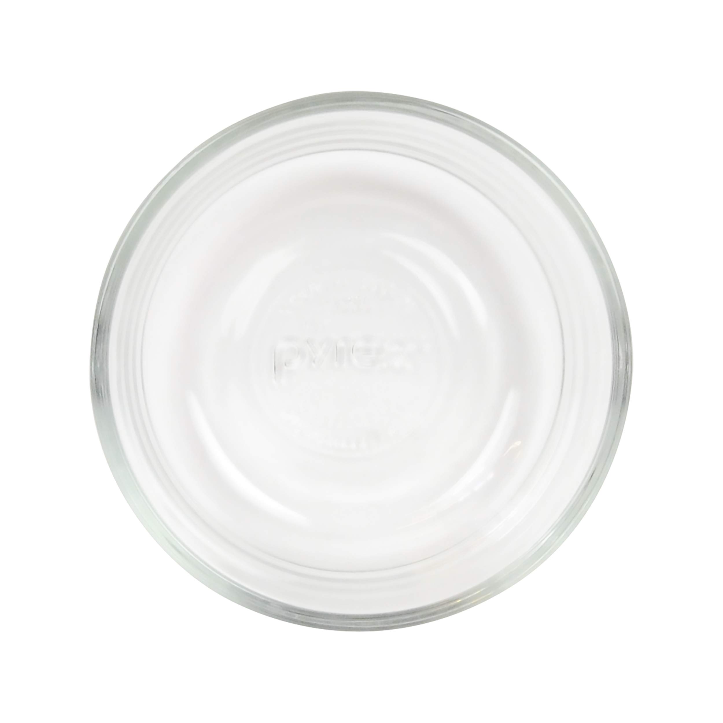 Pyrex (6 7200 Glass Bowls & (6) 7200-PC Poppy Red Lids Made in the USA