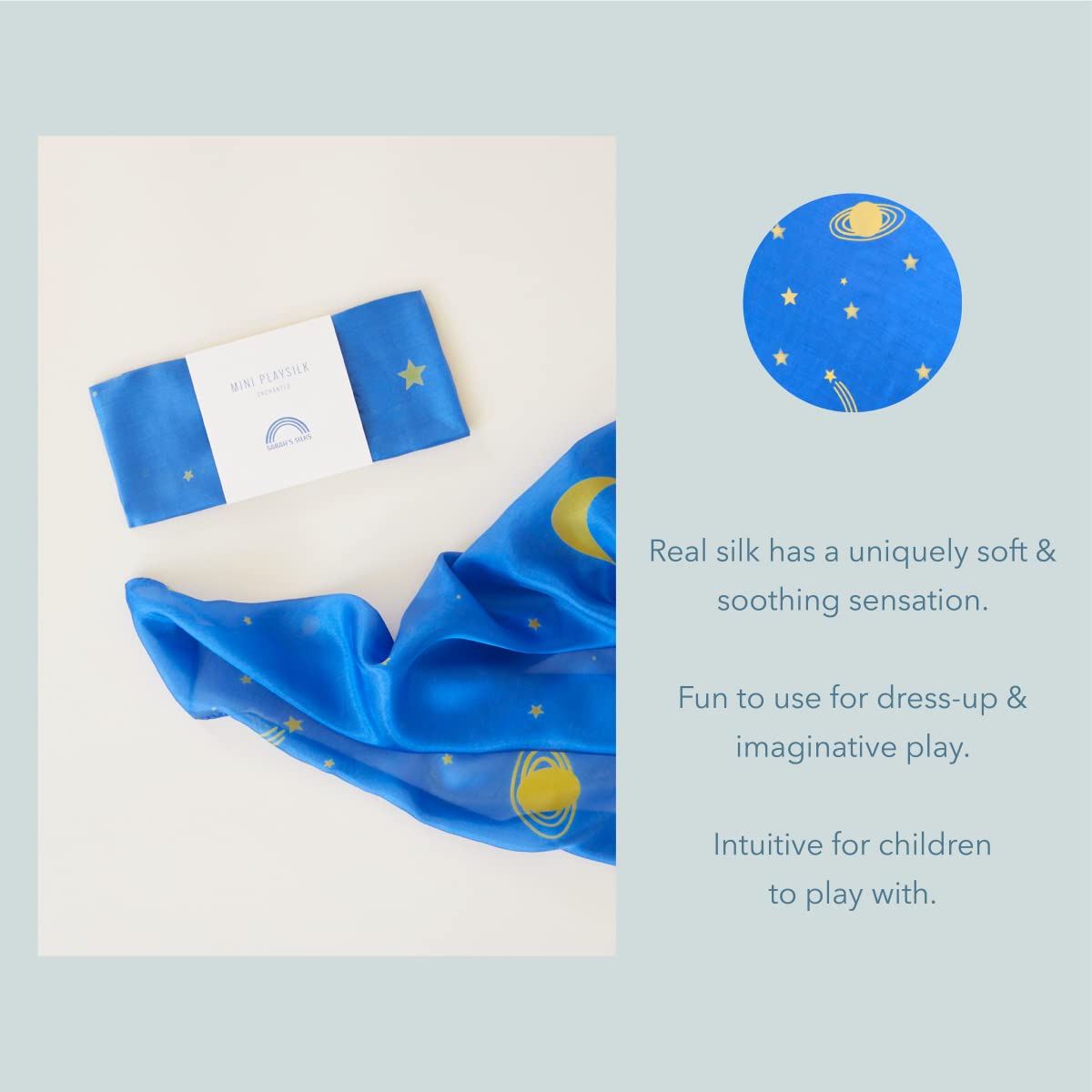 Sarah's Silks Enchanted Mini Playsilks | Creative Waldorf Toys for Open-Ended Play (Blossom)
