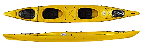 Riot Kayaks Polarity 16.5 Tandem Kayak (Yellow) with Basic Safety Kit