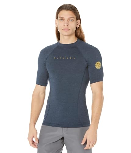 Rip Curl Dawn Patrol Performance Short Sleeve UV Tee Navy Marle 1 2XL