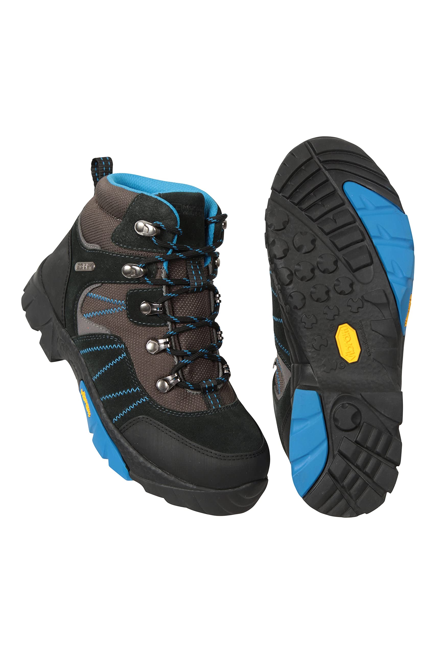 Mountain Warehouse Edinburgh Vibram Youth Waterproof Hiking Boots Pink Kids Shoe Size 4 US