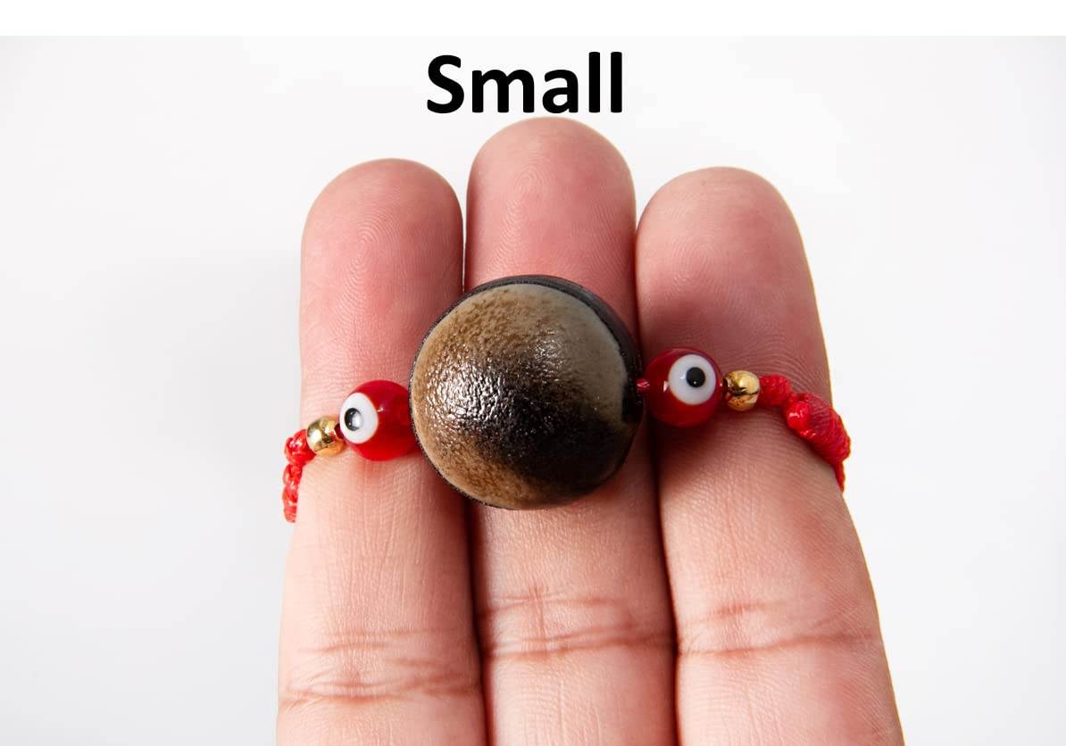 SANTA VISTA Ojo de Venado - Mal de Ojo Bracelet |Ojo Turco/Turkish Evil Eye| (Red, Small)