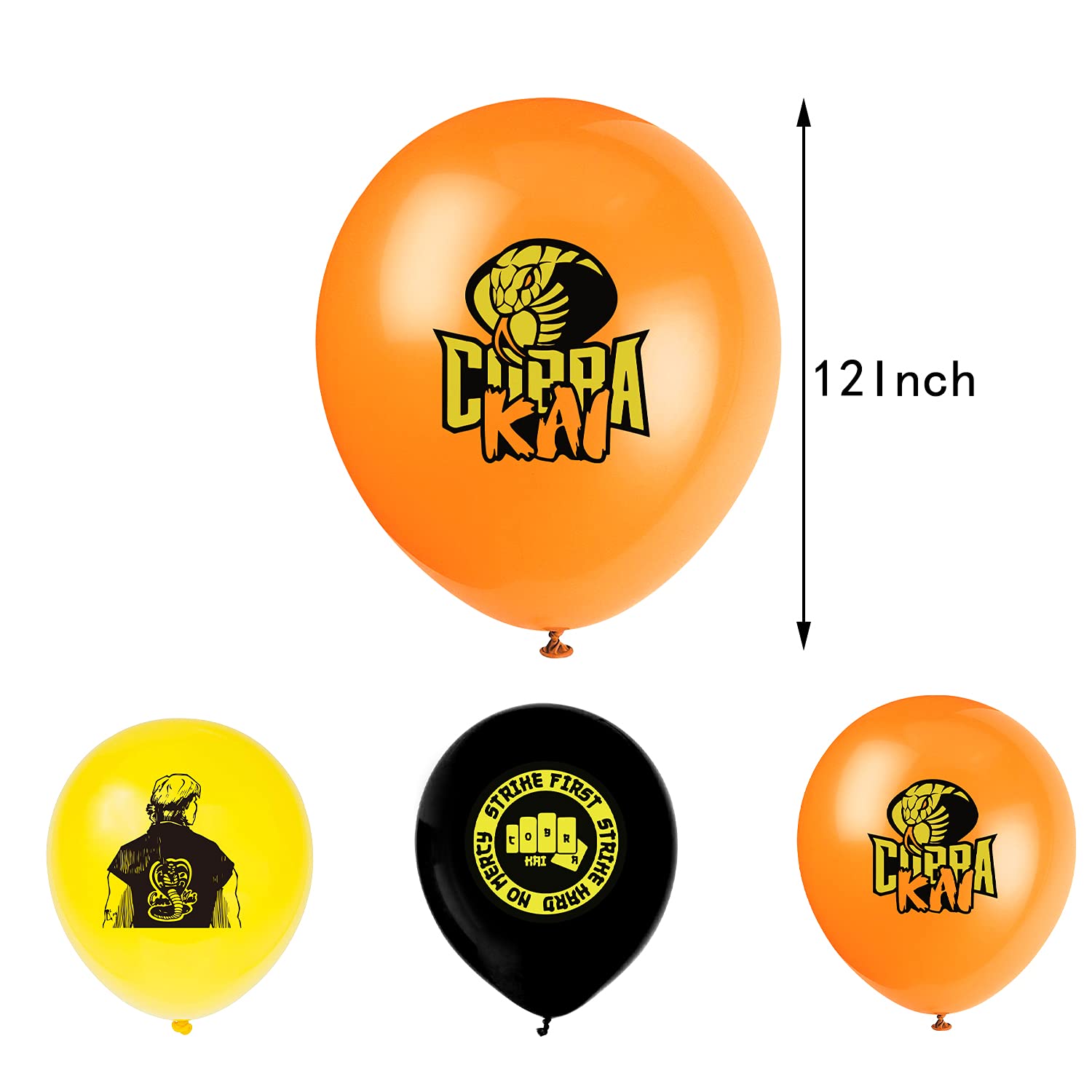 OULUN Birthday Party Supplies For Cobra Kai ,Cobra Theme Party Decoration