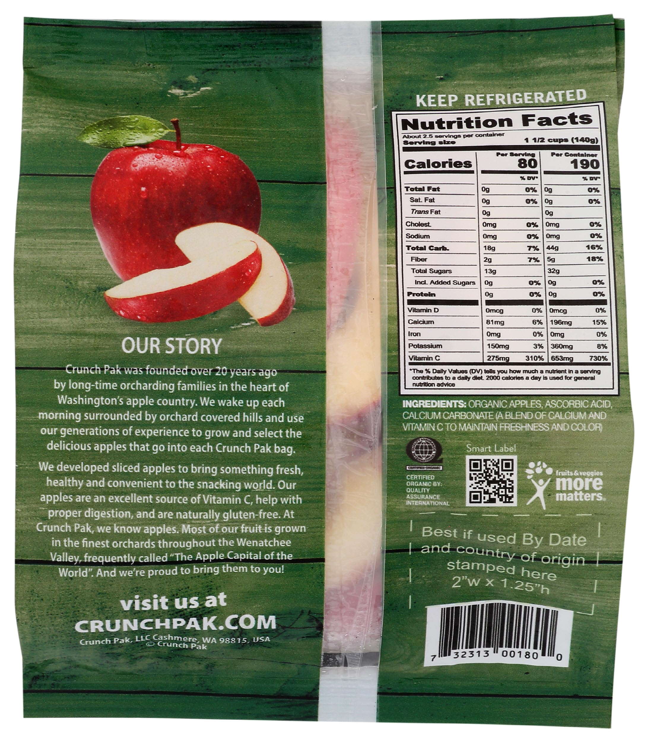 PRODUCE Organic Sliced Apples, 12 OZ