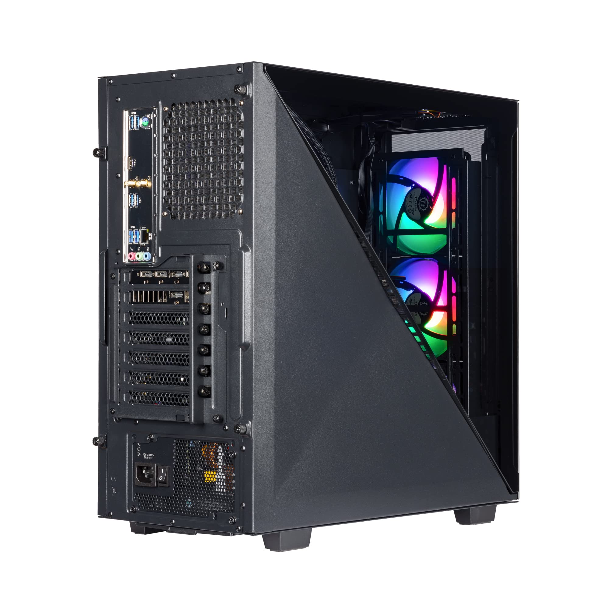 Velztorm Black Gladio Custom Built Gaming PC (AMD Ryzen 9 5900X, 32GB RAM, 1TB SSD+1TB HDD, GeForce RTX 3090, WiFi, 1xUSB 3.2, 4xUSB 3.1, 2xUSB 3.0, Win10H)