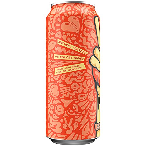 Peace Tea Georgia Peach Sweet Tea Drinks, 23 fl oz, 12 Pack