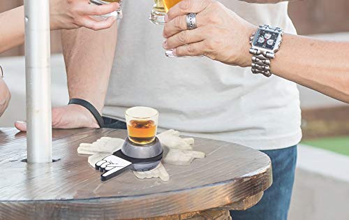 Palais Glassware Shot Spinner Drinking Game - with 1.5 Oz. Shot Glass
