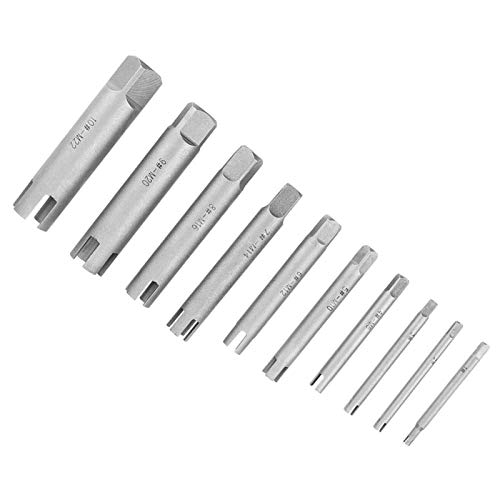 Steel Broken Head Taps Stripped Screw Remover Kit Tap Extractor Set(#C 656g/23.1oz (ten-piece set)