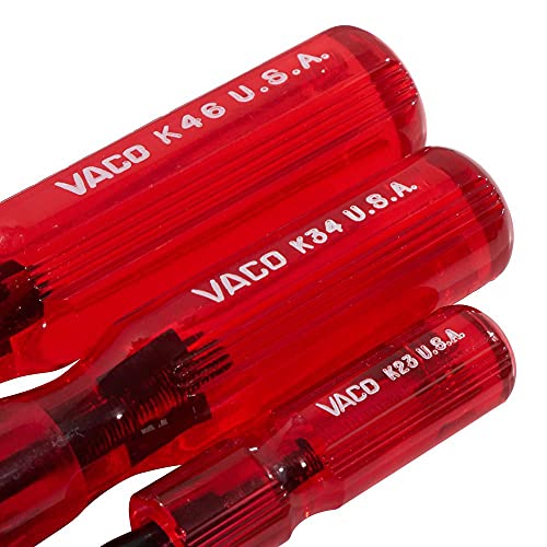 Klein Tools SK234 Slotted Screw-Holding Screwdriver Set, 3/16-Inch, 1/4-Inch and 5/16-Inch Slotted Tips
