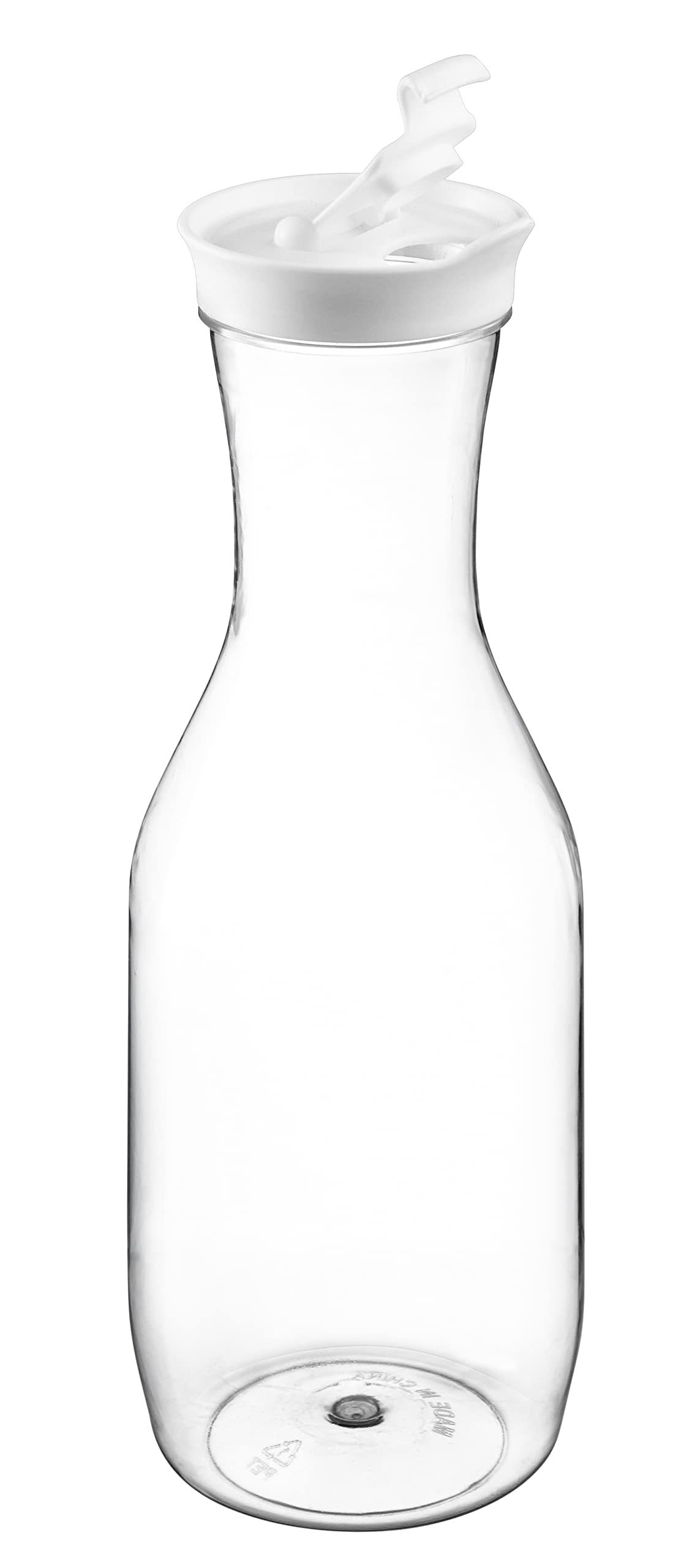 Plastic Pitcher With Lid - 50 oz Water Carafe - Juice Containers with Lids for Fridge - Plastic Milk Jug for Juice Iced Tea and Mimosa - Posh Setting