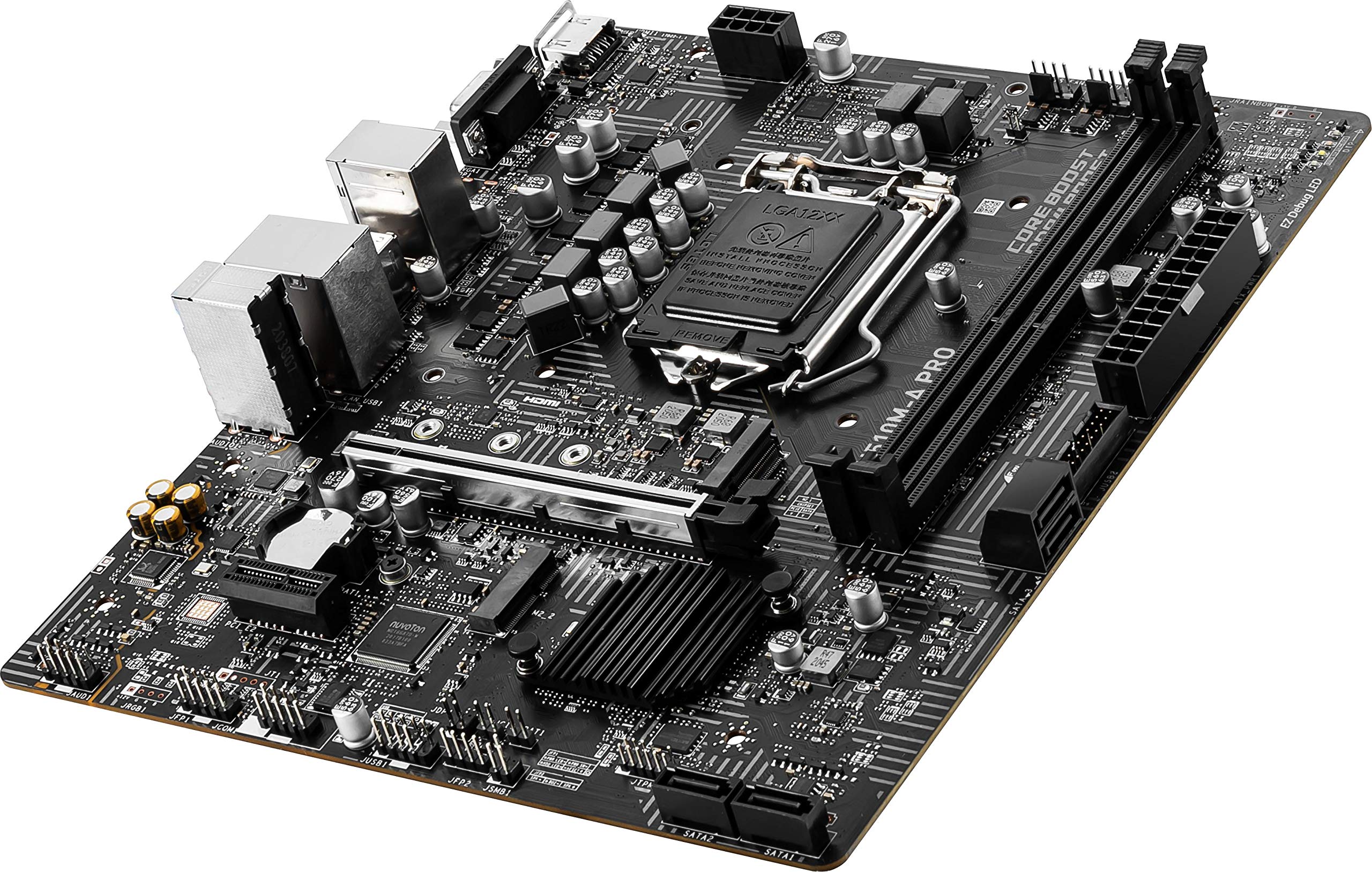 MSI H510M-A PRO ProSeries Motherboard (mATX, 11th/10th Gen Intel Core, LGA 1200 Socket, DDR4, PCIe 4, M.2 Slot, USB 3.2 Gen 1, 2.5G LAN, D-SUB/HDMI)