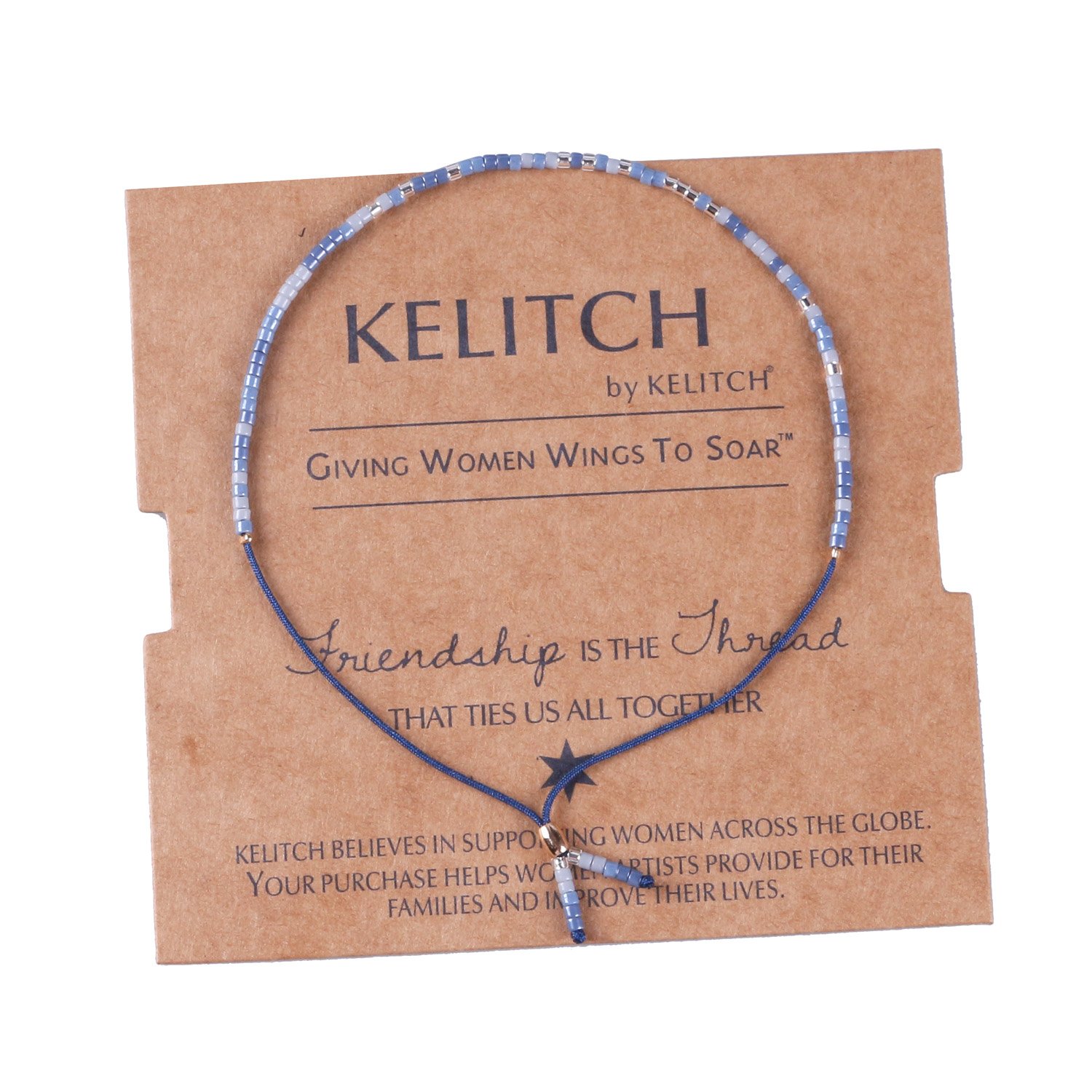 KELITCH Miyuki Mix Beads Bracelets for Women Friendship Bracelets Handmade Wrap Bracelets Bangle