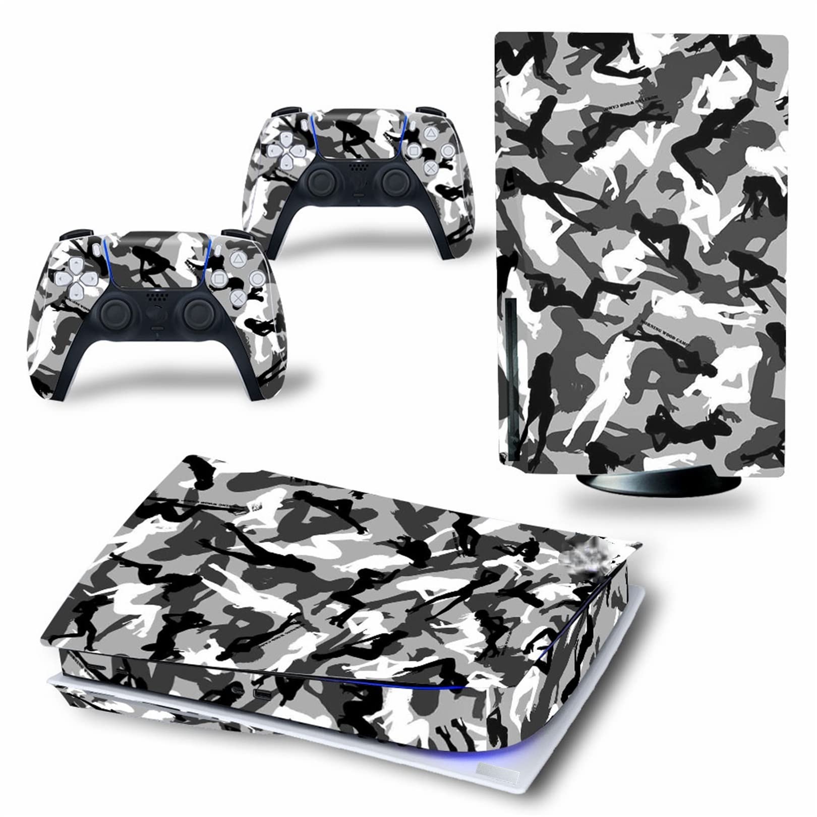 Top factory BUCEN for PS5 Skin Disc Edition & Digital Edition Console and Controller Vinyl Cover Skins Wraps Scratch Resistant, Compatible with for PS5 545505 Anti Scratch (Size : Digital Edition)