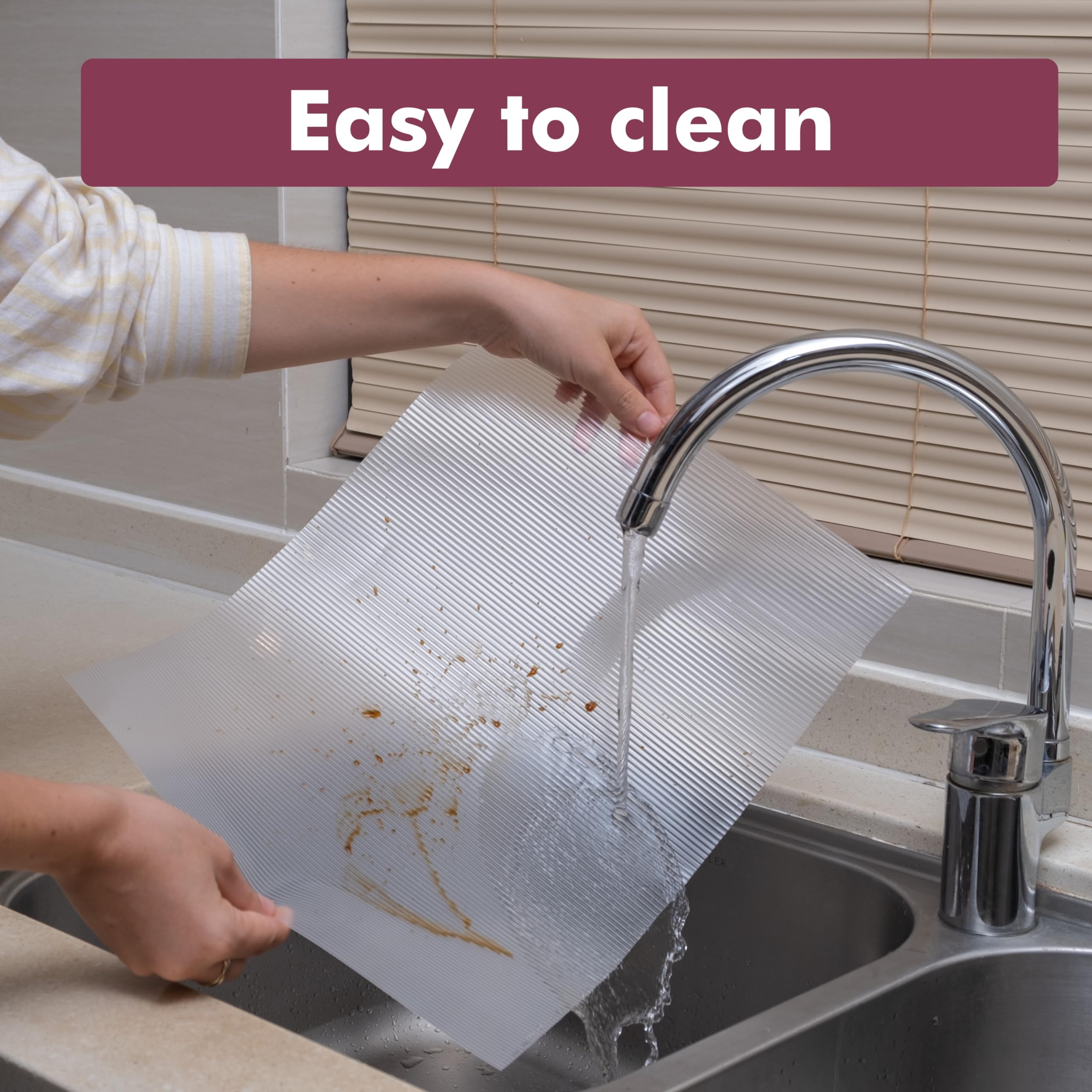 Non-Adhesive Shelf Liner for Kitchen Cabinets, Drawers, Fridge, Non Slip Liner for Pantry,Waterproof Drawer Liner for Bathroom and Kitchen,Wire Shelf Liner, EVA Material.White Diamond 18”x240