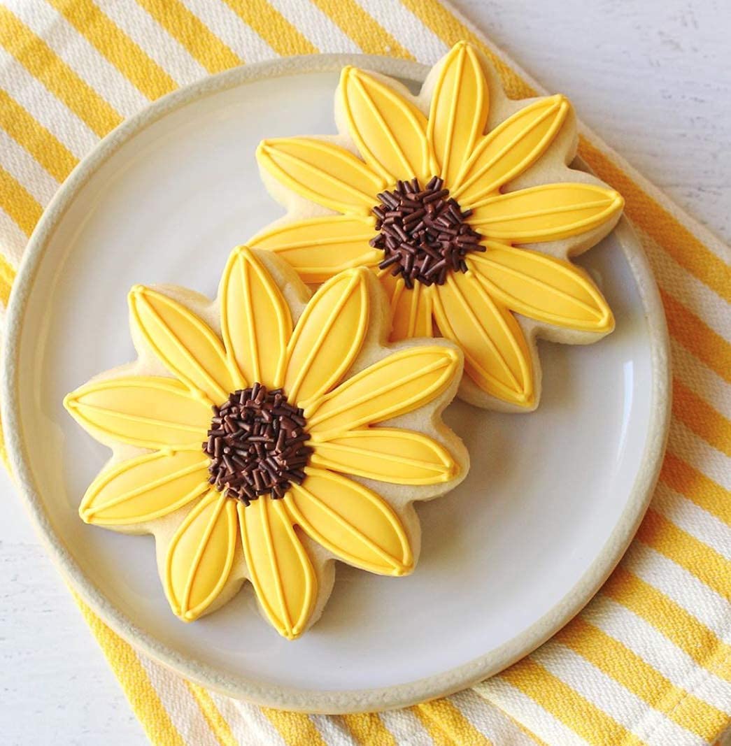 Summer Flowers Cookie Cutters 3-Pc. Set Made in the USA by Ann Clark, Sunflower, Daisy and Mason Jar