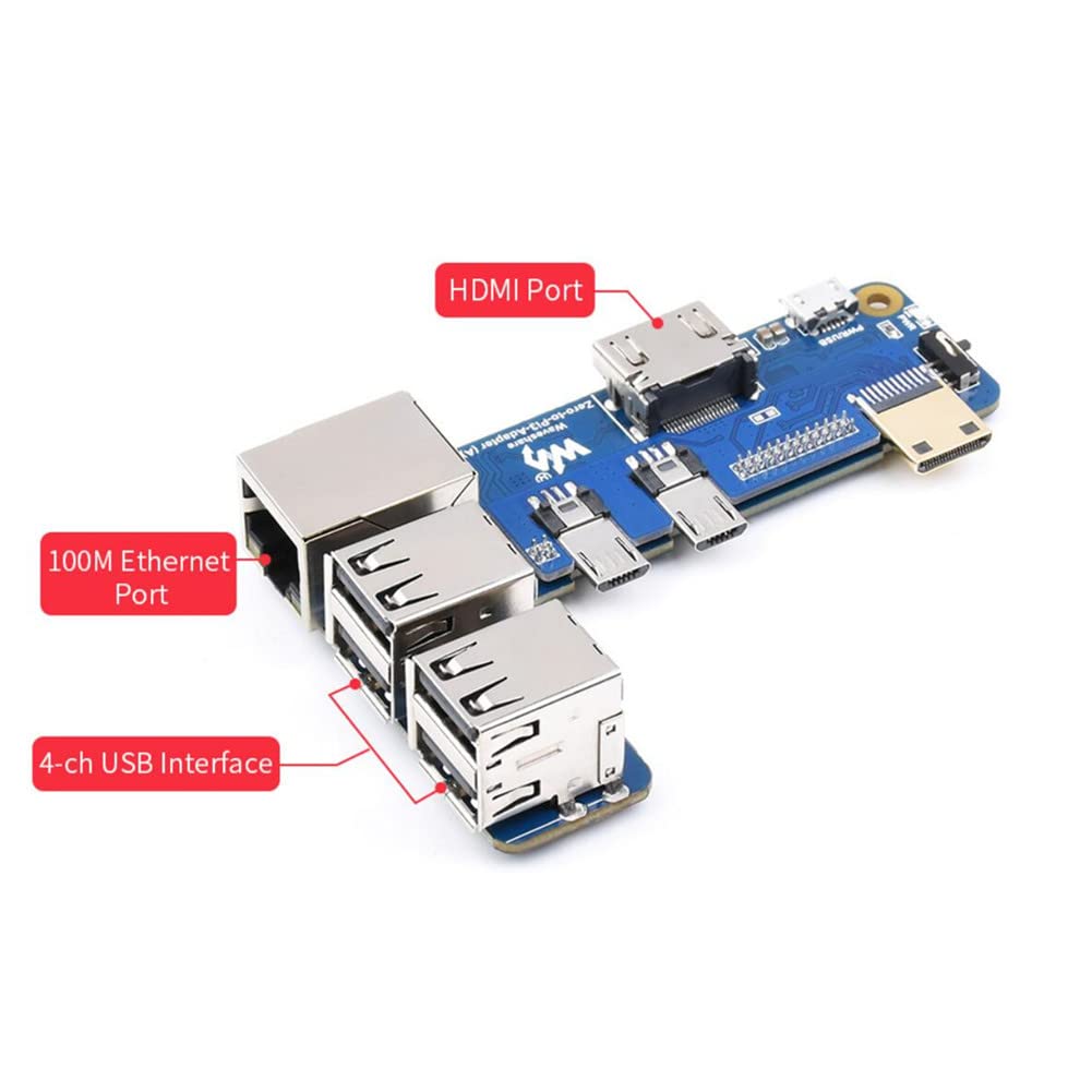 TECKEEN 4-Way Expansion Board Module for Raspberry Pi Zero Series Orange Pi BPI M2 Zero