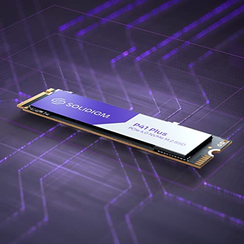Solidigm⢠P41 Plus Series 2TB PCIe GEN 4 NVMe 4.0 x4 M.2 2280 3D NAND Internal Solid State Drive (2TB, M.2 80mm, PCIe 4.0 x4)
