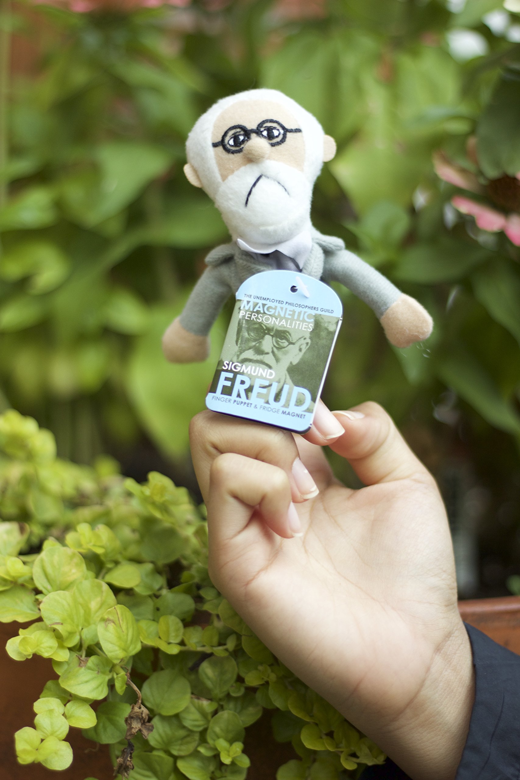 Sigmund Freud Finger Puppet and Refrigerator Magnet