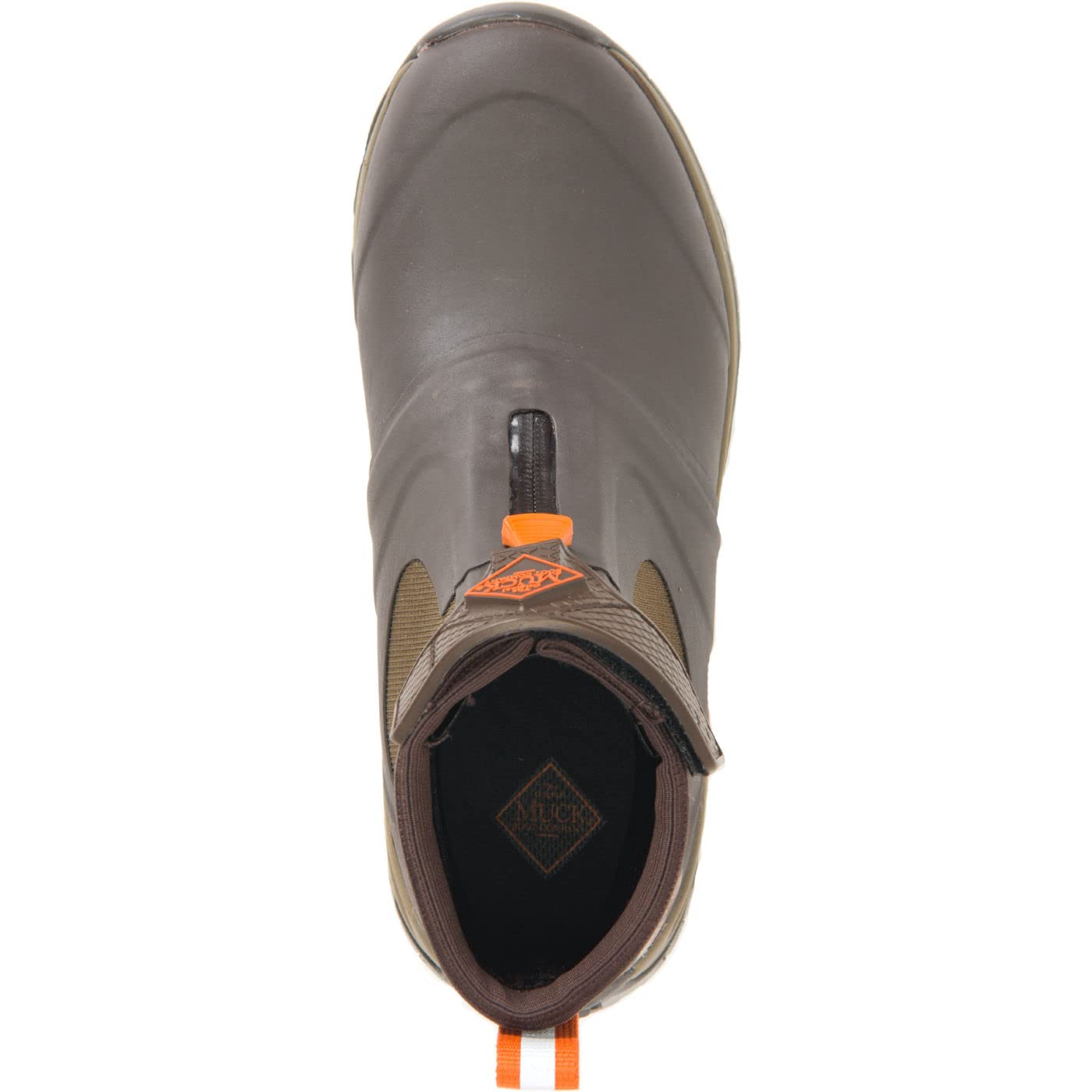 Muck AXMZ907M7 Men's Apex Mid Zip Dark Brown/Orange 7 Mens