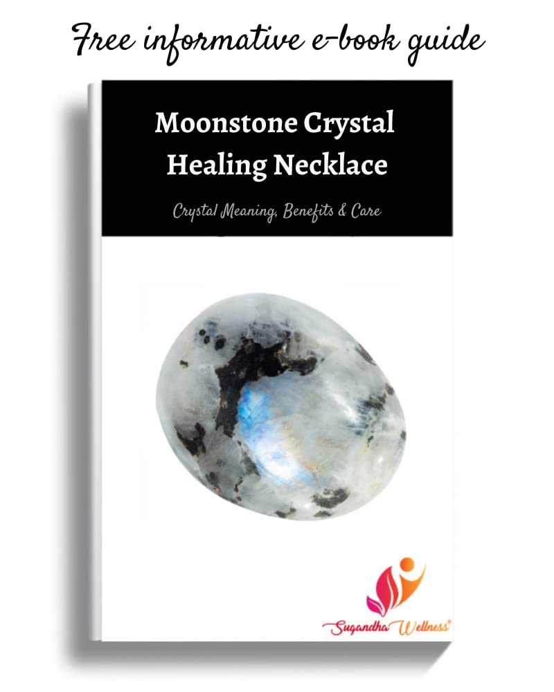 Rainbow Moonstone Crystal Healing Pendant - For Crown Chakra | Enhances Intuition And Stability. Relieves Emotional Stress. Brings Hope, Luck, Abundance, Harmony And Fortune. Protective Talisman
