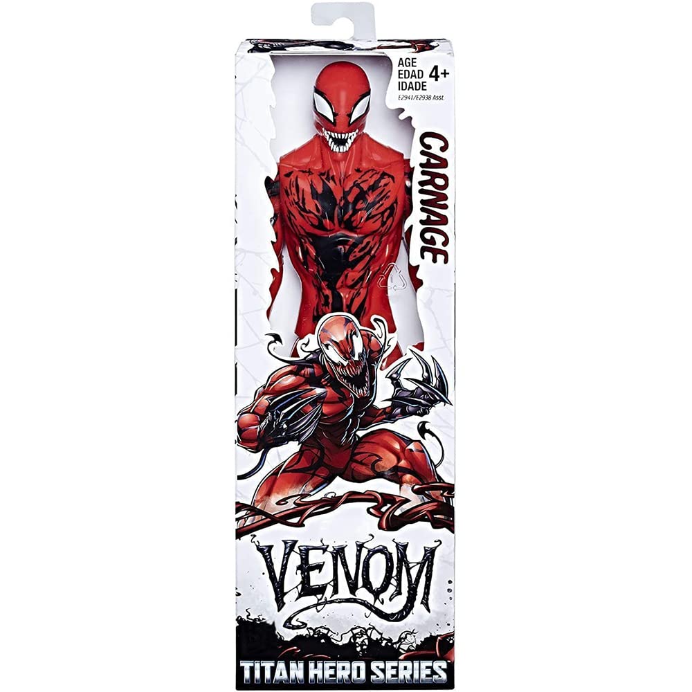 Venοm Titan Hero Series - Collectable Cаrnage Action Figure - Cаrnage Toys (12-inch)