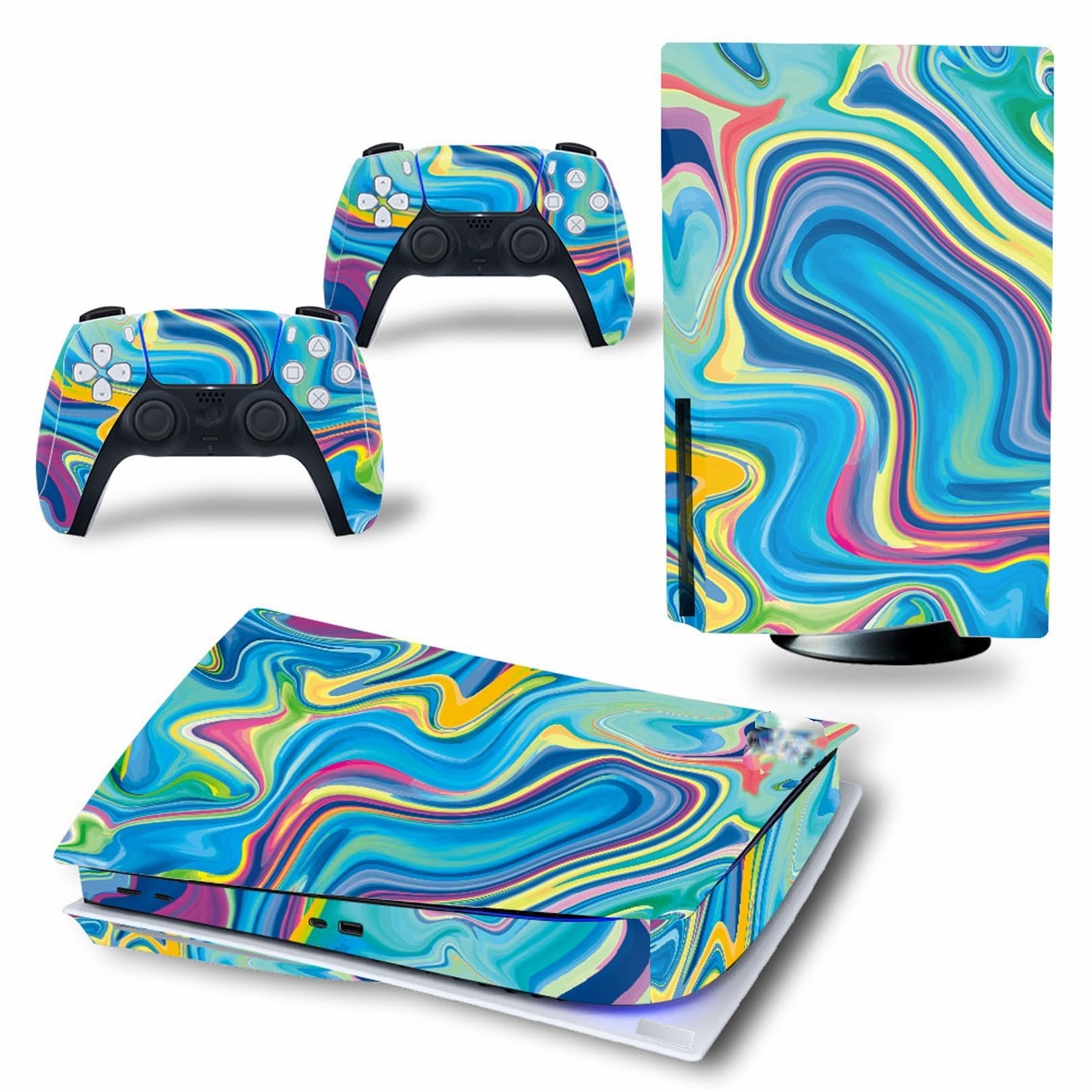 Top factory BUCEN for PS5 Skin Disc Edition & Digital Edition Console and Controller Vinyl Cover Skins Wraps Scratch Resistant, Compatible with for PS5 525083 Anti Scratch (Size : Digital Edition)
