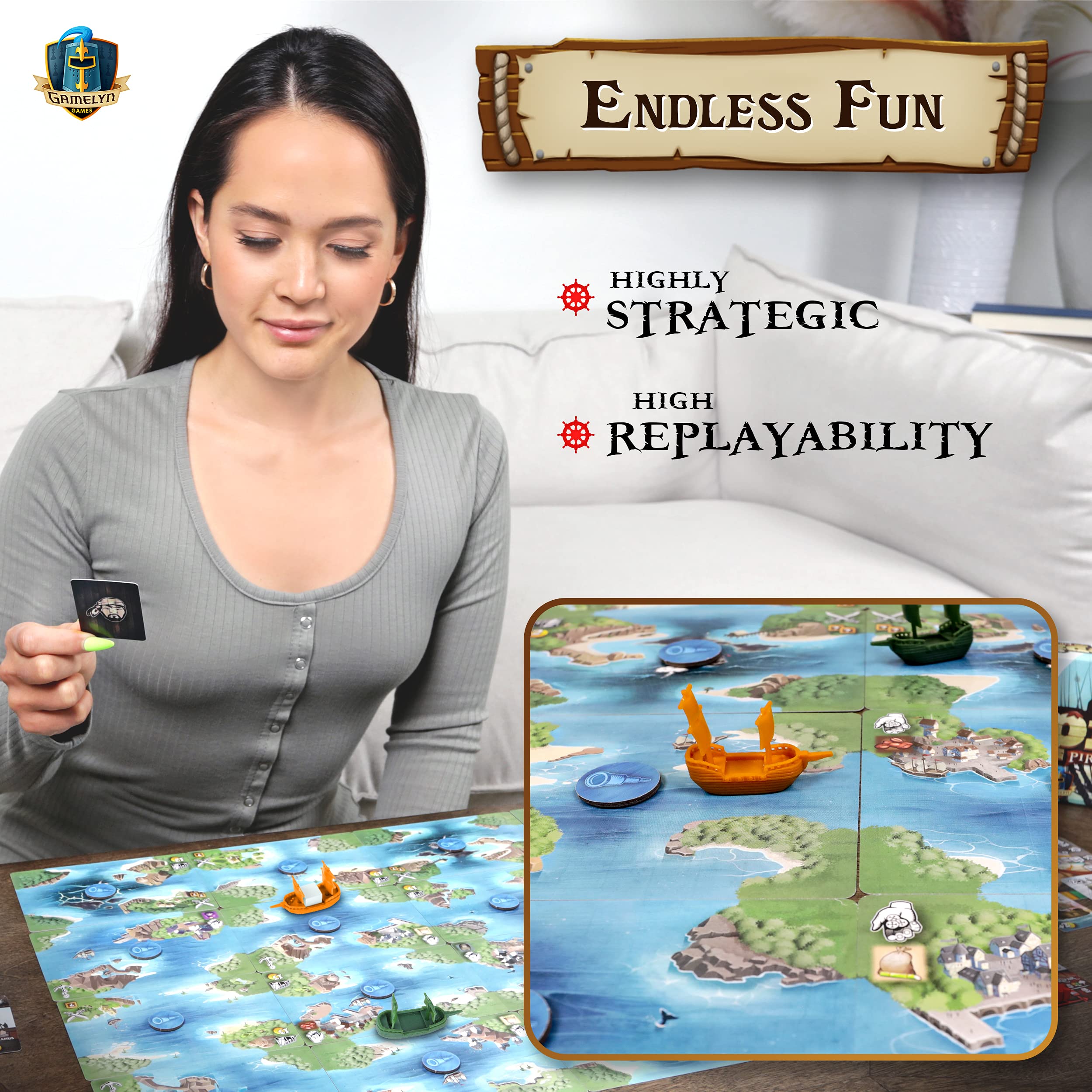 Tiny Epic Pirates Deluxe Kickstarter Edition