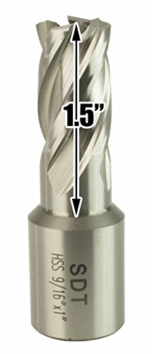 Steel Dragon Tools 9/16" x 1" High Speed Steel Annular Cutter with 3/4" Weldon Shank