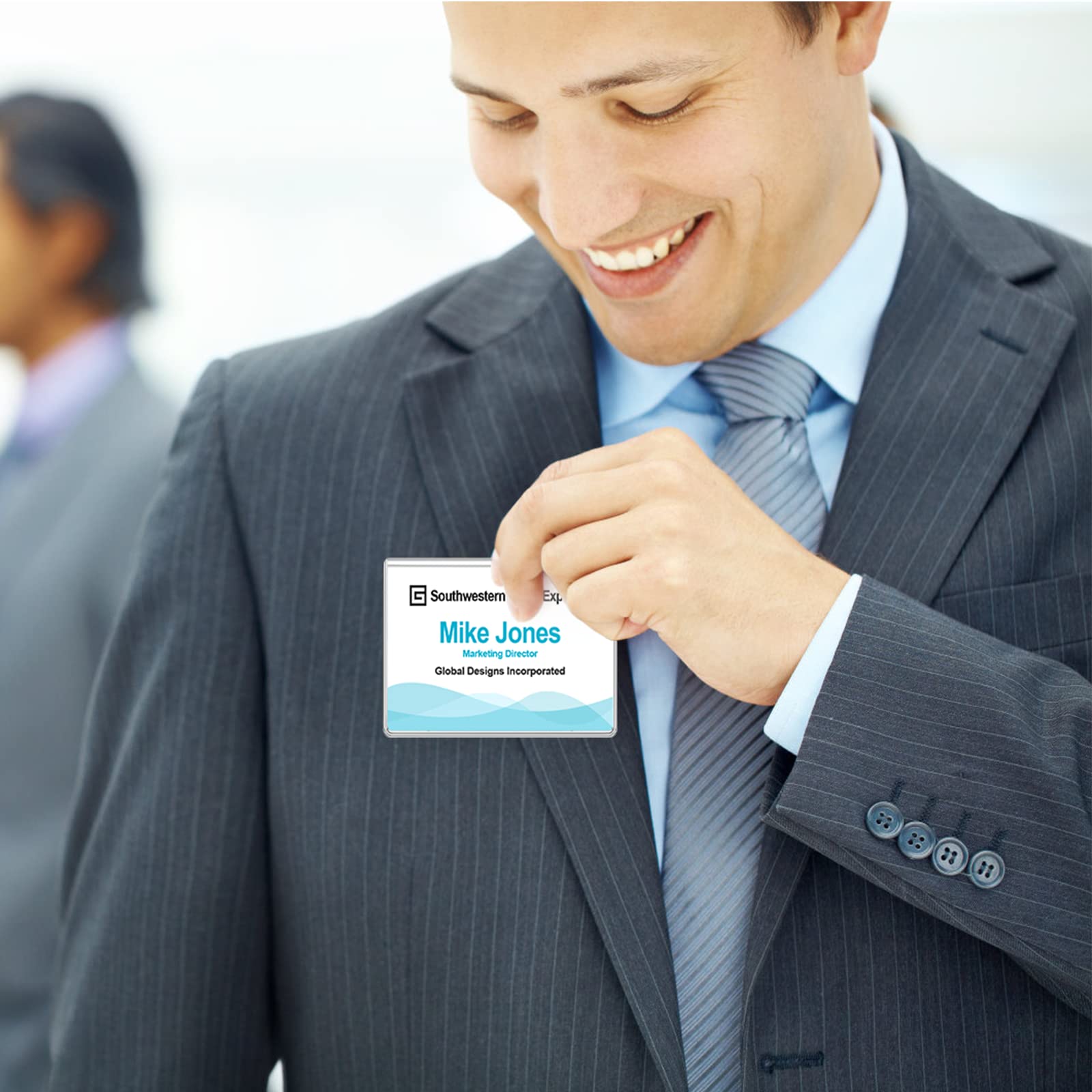 MaxGear Name Badge, Name Badges Inserts Name Badge Labels, Printable Name Tags, Name Tag Inserts, Insert Badge Refill 240 Badge Inserts, Printable Inserts and Badge Holders, 3 x 4 Inch (5392), White