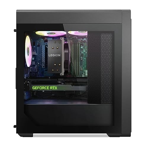Lenovo Legion T5 Tower Gaming Desktop Computer - AMD Ryzen 5 7600 6-Core up to 5.10 GHz Processor, 32GB DDR5 RAM, 4TB NVMe SSD, GeForce RTX 3060 12GB GDDR6, Windows 11 Pro