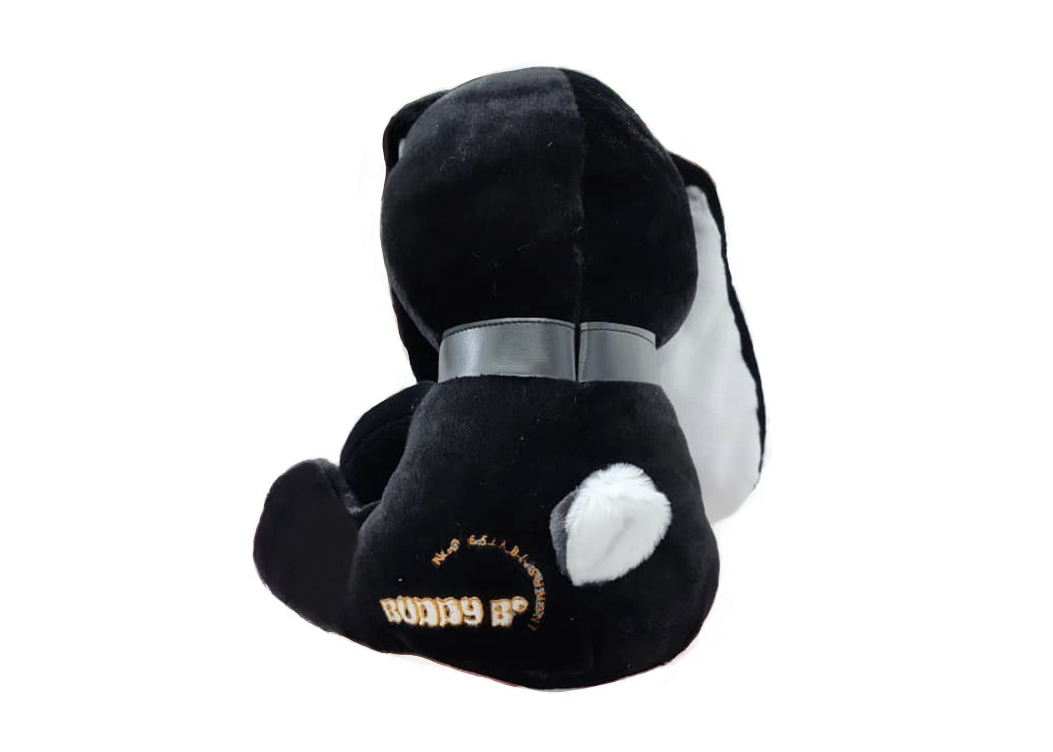 Spooky Goth Crazy Bunny Scrump Plush Bunny Halloween Dreadful Bunny Stuffed Easter Rabbit Animal Pillow Soft Pink Rabbit Huggable Lovely Bunny Plushie Dolls Gifts,12in (White)