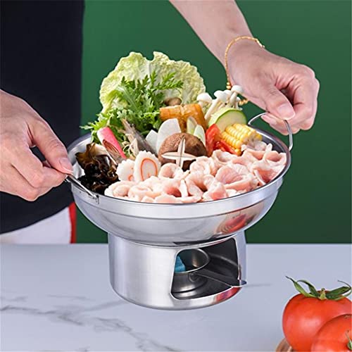 SEASD 1 Set Stove Pot Portable Picnic Food Heating Container Small Hot Pot