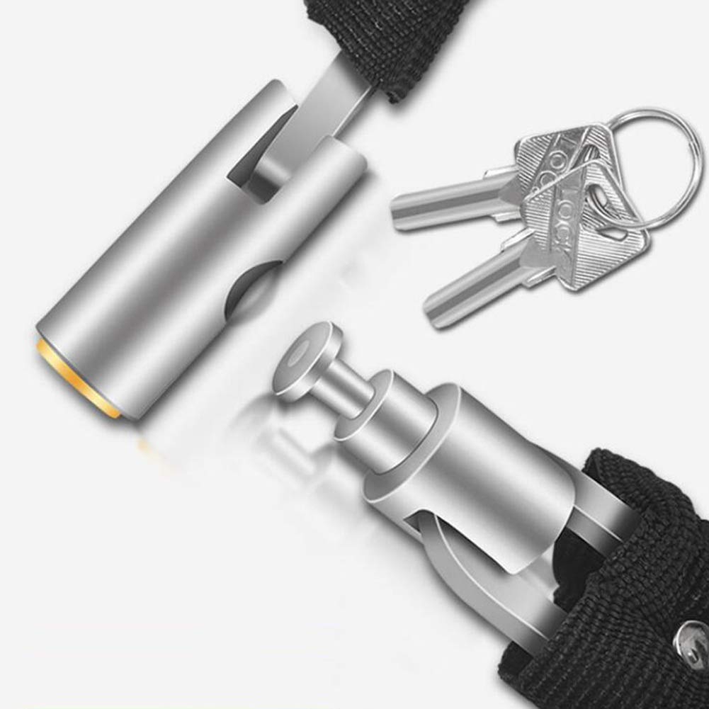 MUMA Chain Lock for Bicycles, Motorcycles, Scooters, and Various Tools， Anti-Theft Anti-Hydraulic Shear Steel Lock (Size : 95cm)