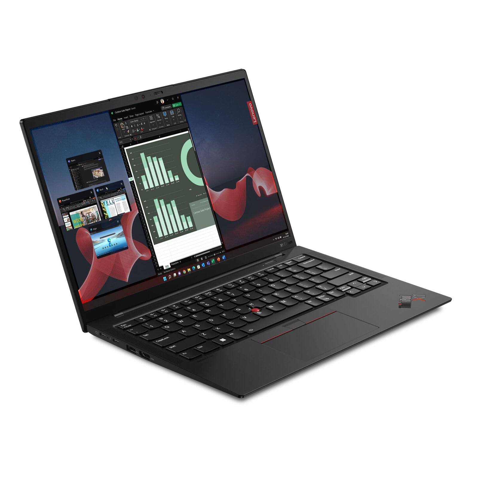 Lenovo ThinkPad X1 Carbon Gen 11 Business Laptop 14" WUXGA IPS Touch 400 nits 100% sRGB 13th Gen Intel 12-core i7-1365U 16GB RAM 4TB SSD Fingerprint Backlit Thunderbolt Win11Pro Black + HDMI Cable
