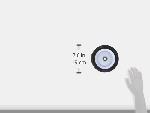 MaxPower 335170 7 Inch x 1.50 Inch Steel Wheel with 1/2 Inch Bore, 1-3/8 InchOffset and Diamond Tread