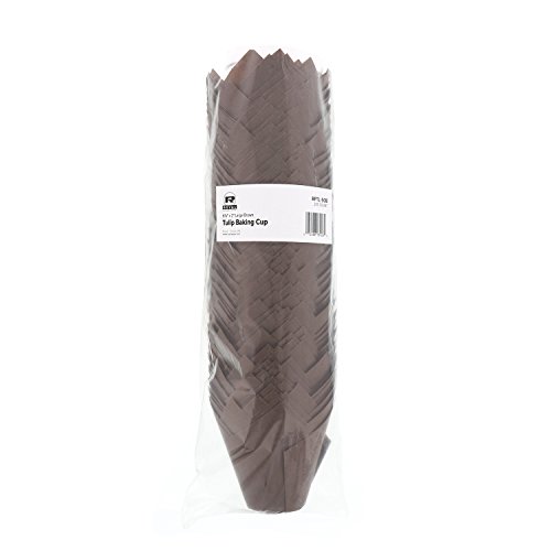 Royal Brown Tulip Style Baking Cups, Large, Case of 2000