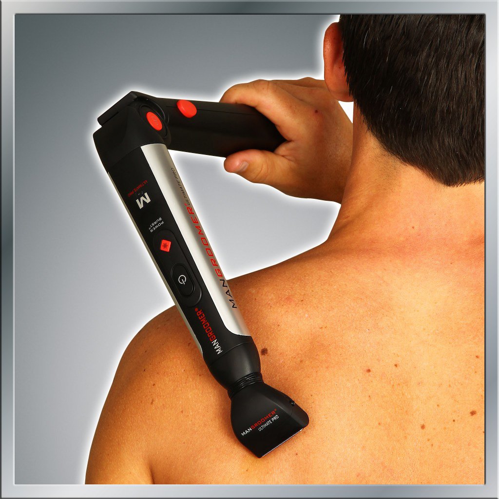 The Awesome 2 Product Back and Nose Grooming Bundle by MANGROOMER β Bundle Includes The Ultimate PRO Back Hair Shaver and Professional Nose and Ear Hair Trimmer
